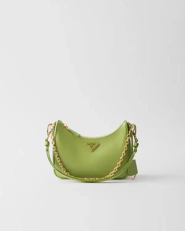 Prada Re-Edition Mini Saffiano Leather Bag - Lawn Green | Editorialist